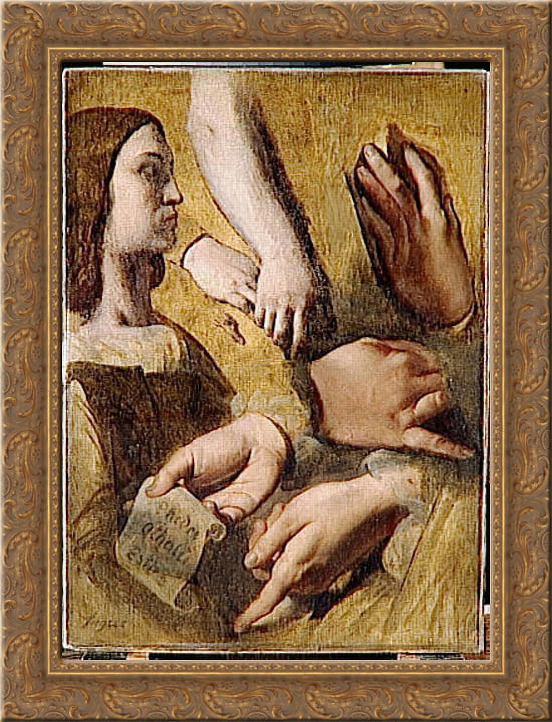 Study for the Apotheosis of Homer's profile Raphael hands of Apelles ...
