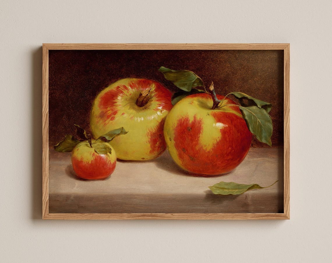 Study Of Apples Print, William Rickarby Miller Painting, Classic Apple ...