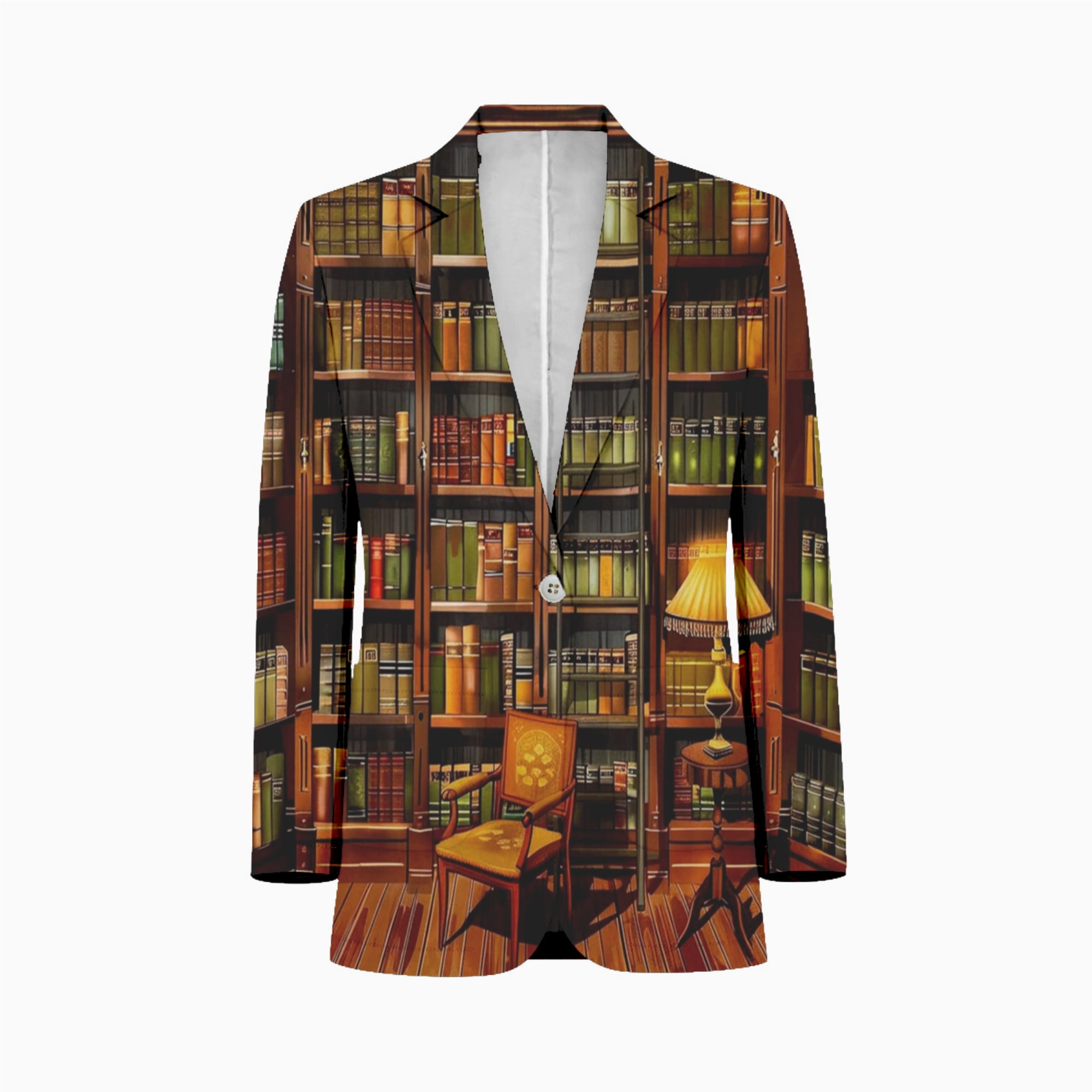 Study Bookshelf Men's Suit Blazer Casual Party Wear Slim Fit Suit ...