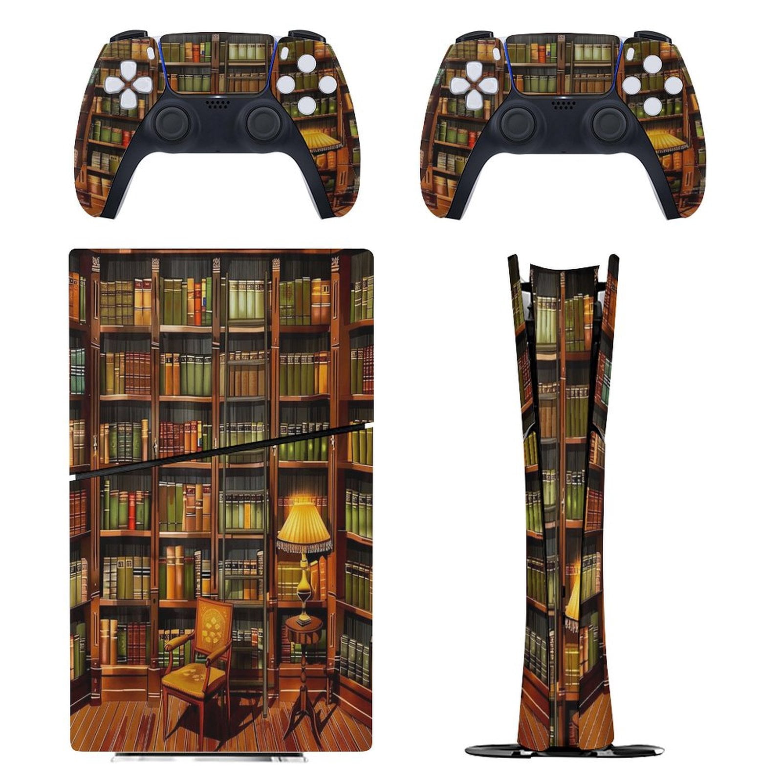 Study Bookshelf PS5/PS5 Pro/PS5 Slim Digital Disc Skin Sticker For ...