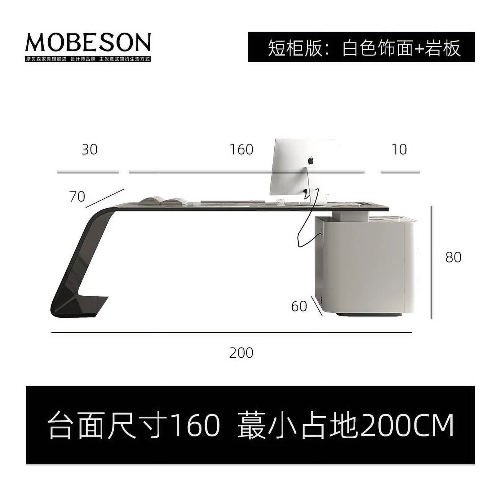 Study Computer Desk Organizer Standing Modern Writing L Shaped Office ...