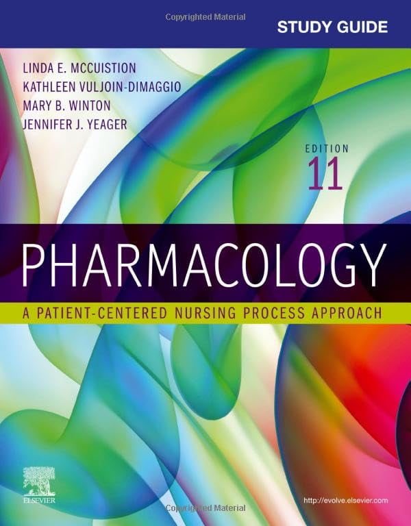 Pre-Owned Study Guide for Pharmacology: A Patient-Centered Nursing ...