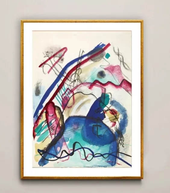 Study For Painting With White Border By Wassily Kandinsky Fine Art ...