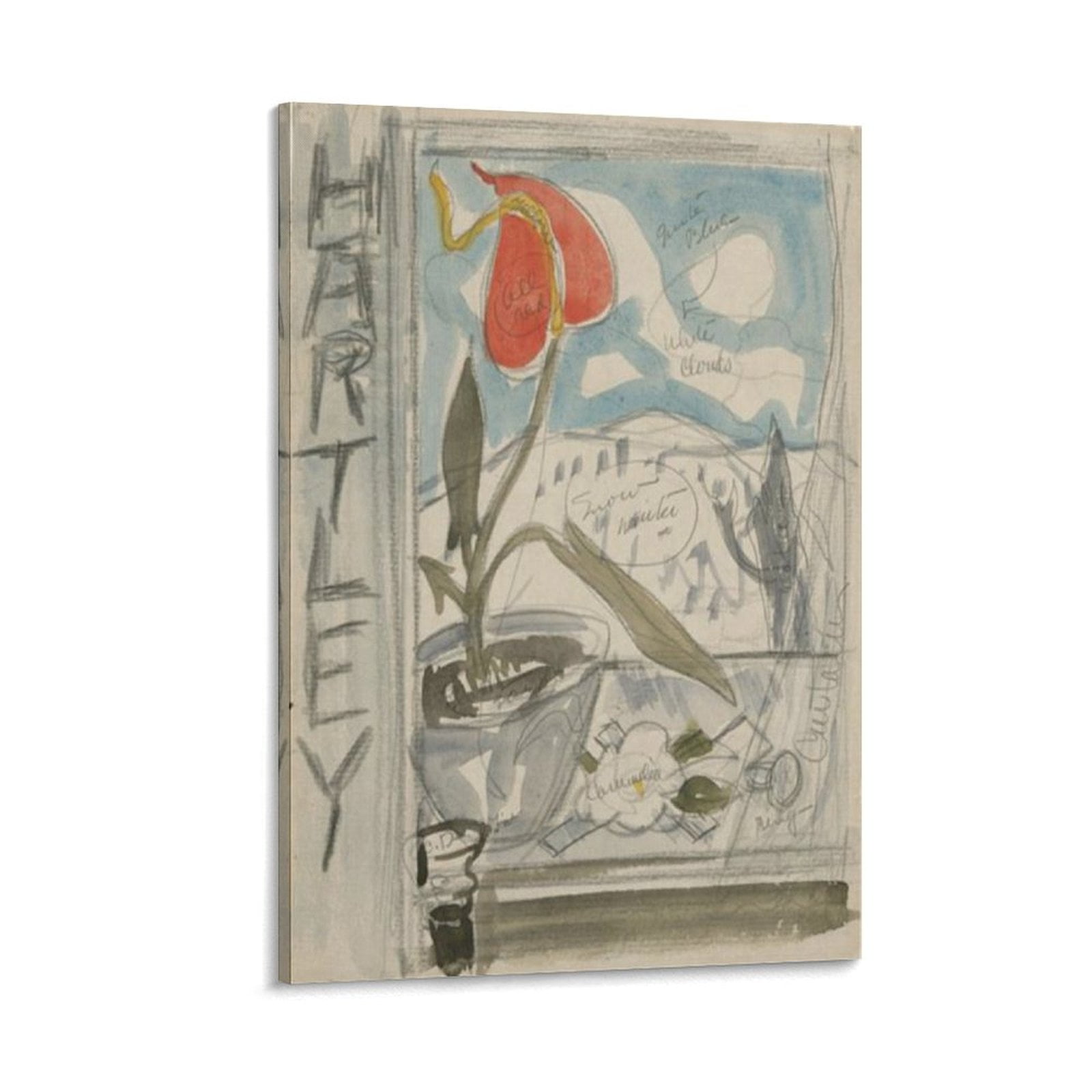 Study for Poster Portrait Marsden Hartley 1924 by Charles Demuth Print ...