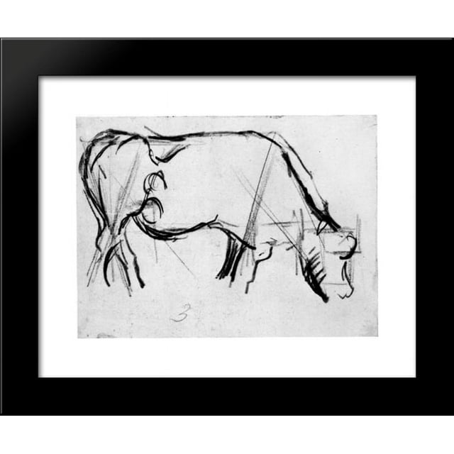 Study for Composition VIII (The Cow) 20x24 Framed Art Print by Theo van ...