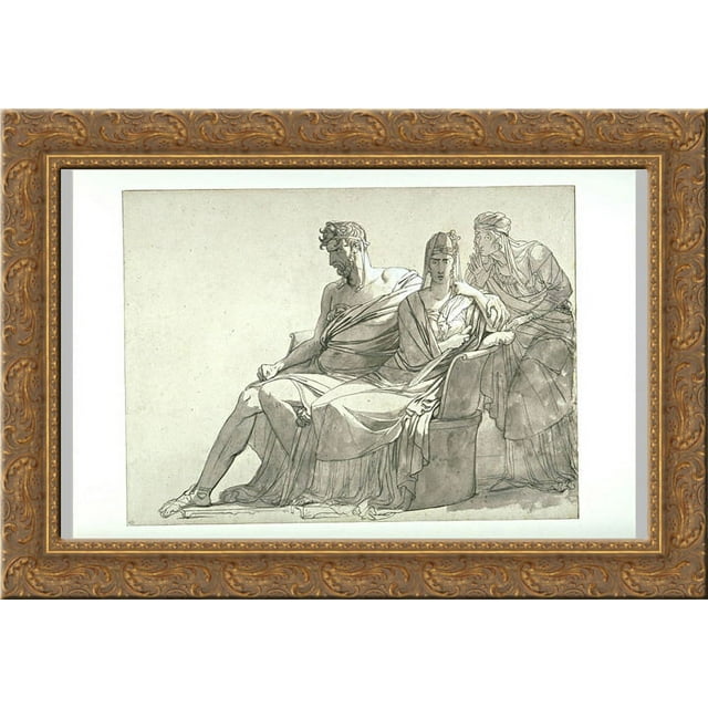 Study for the painting Phaedra and Hippolytus 24x18 Gold Ornate Wood ...