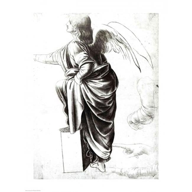 Study of An Angel Poster Print by Leonardo Da Vinci - 18 x 24 in ...