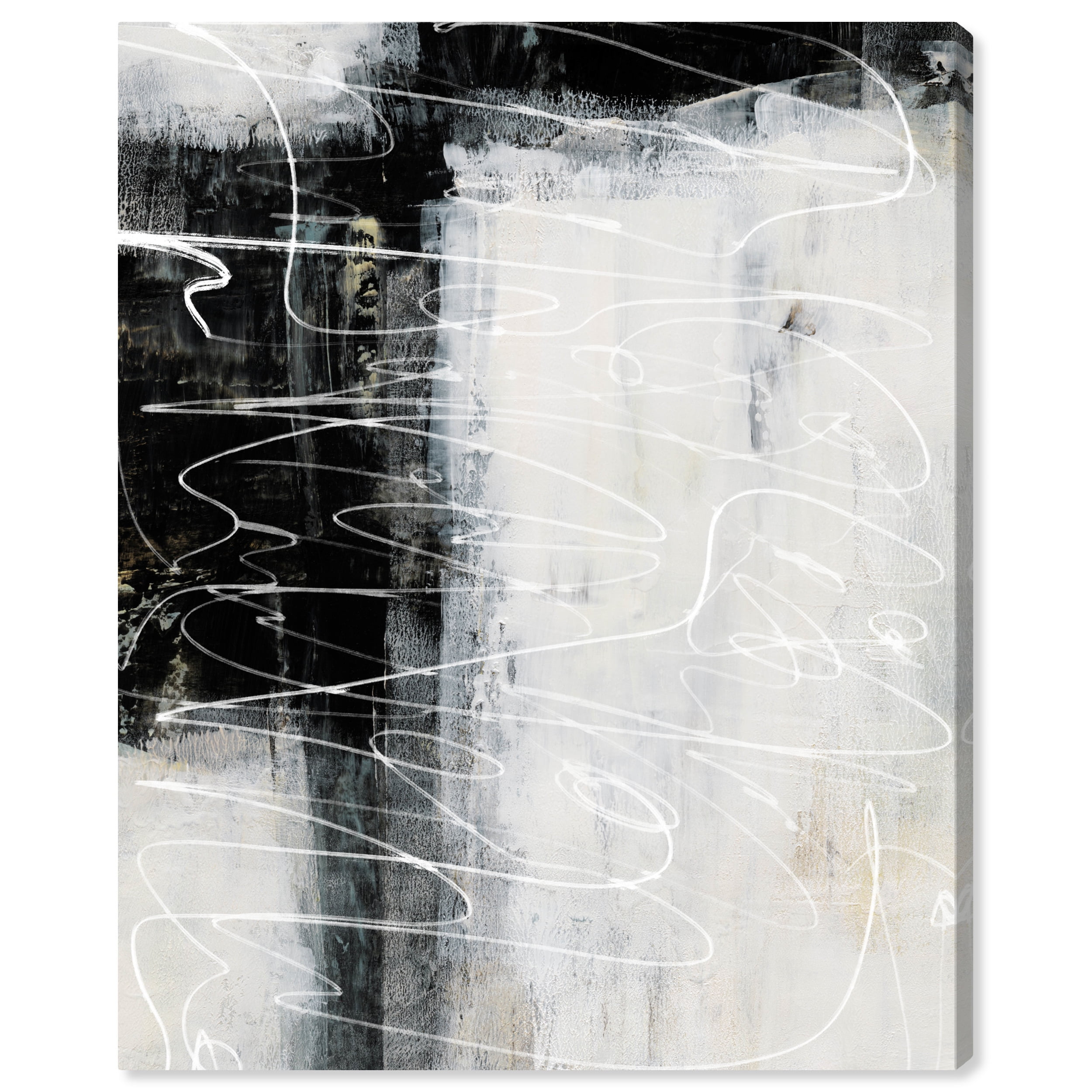 Study of Deco Abstract Wall Art Print Black 16x20 - Walmart.com