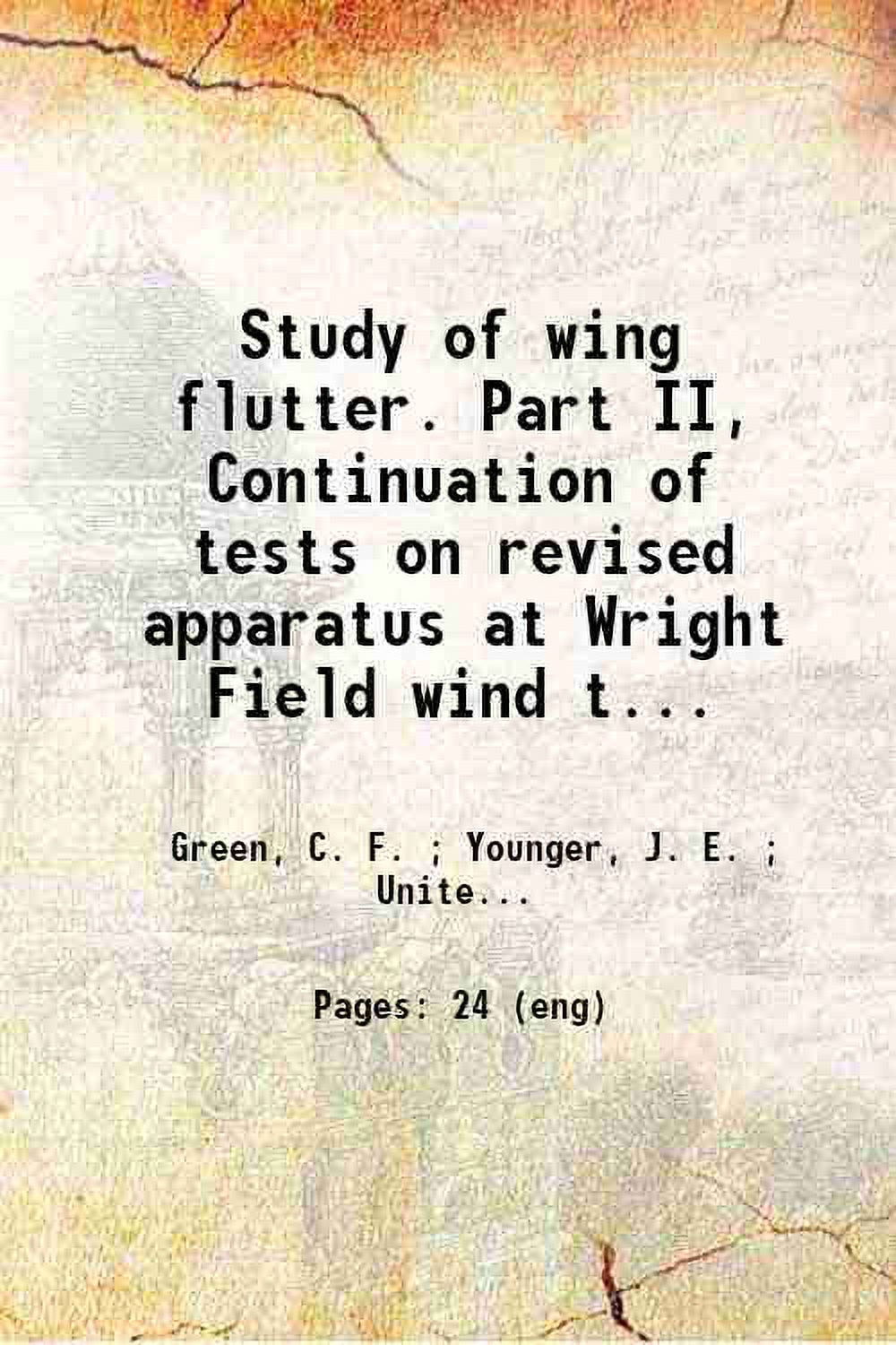 Study of wing flutter. Part II, Continuation of tests on revised ...