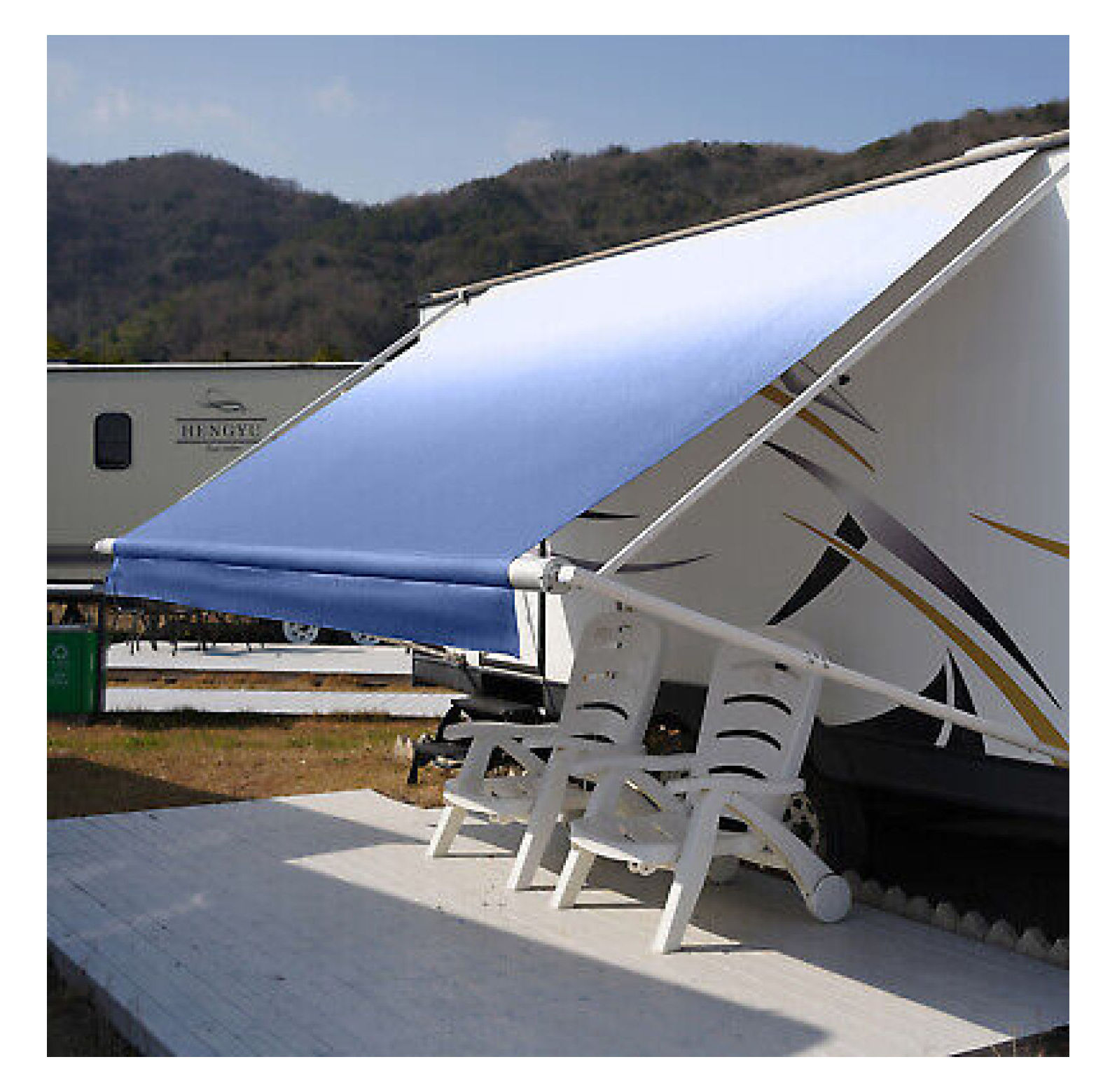 ‎Studyli 15'-17' Weatherproof Vinyl Canopy RV Awning Fabric Replacement ...