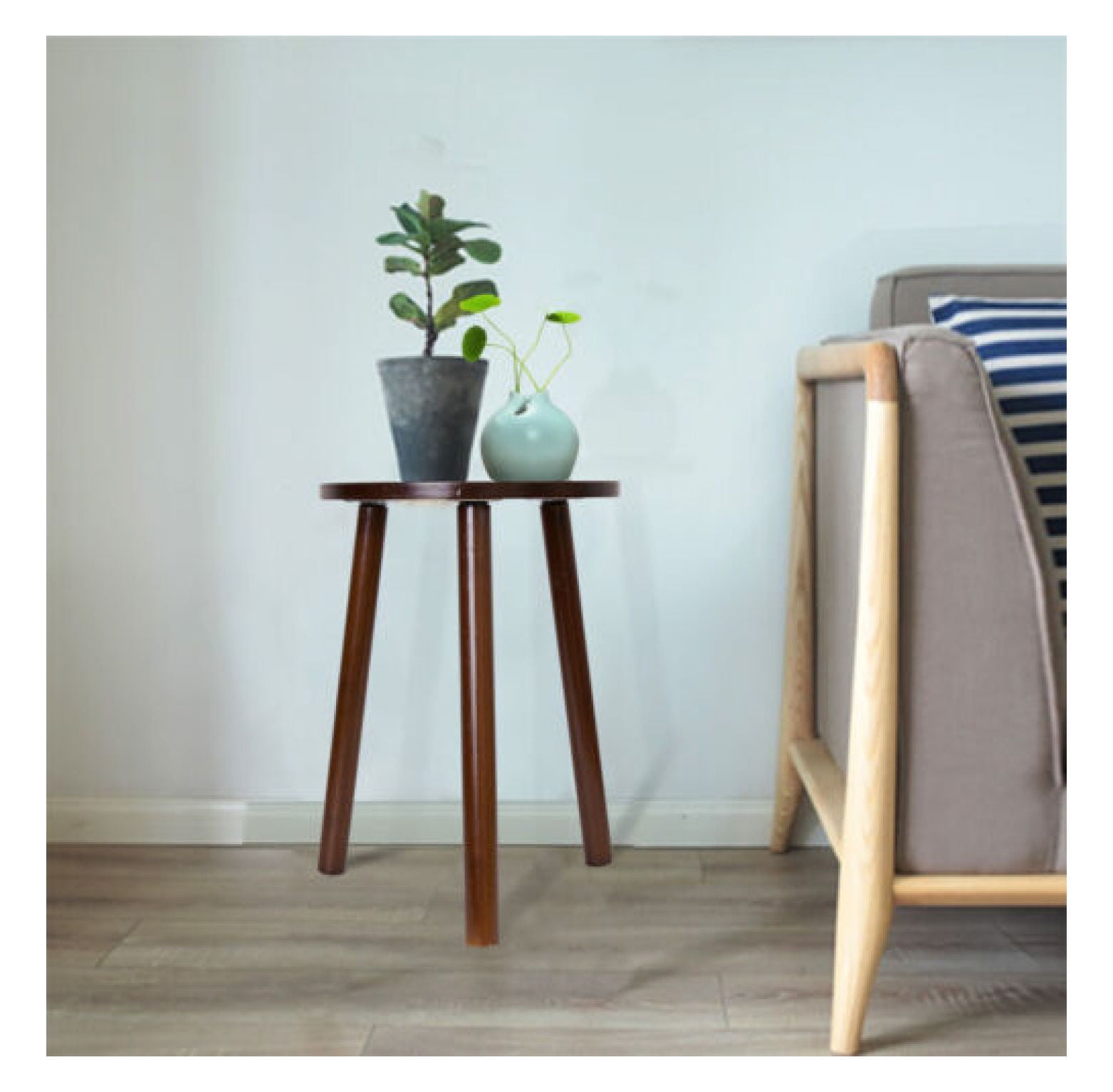 ‎Studyli 2 Pack Small Round Side End Plant Stand Indoor Stool Flower ...