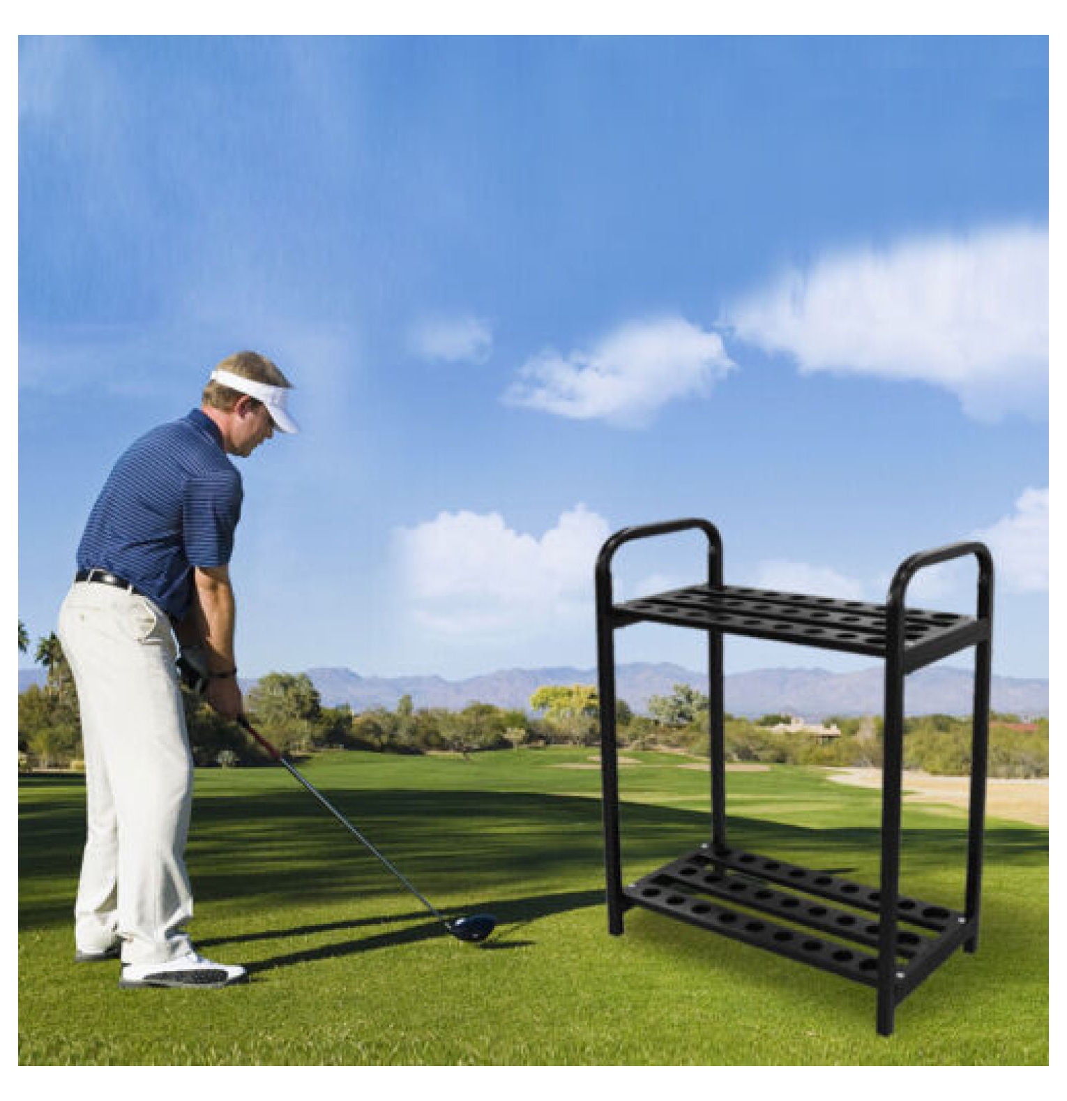 ‎Studyli 27 Holes Golf Club Display Rack Golf Putter Storage Organizer ...