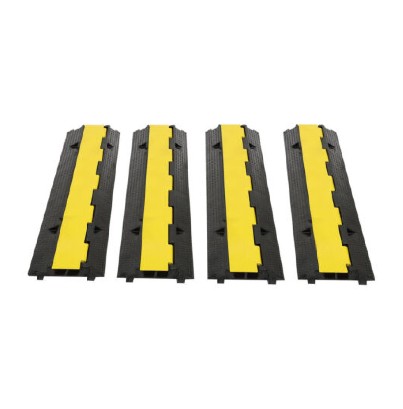 ‎Studyli 4pcs Cable Protector Ramp 2 Channel Rubber Wire Cable Guard ...