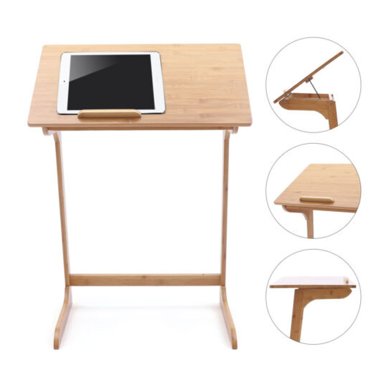 ‎Studyli Adjustable Laptop Desk End Table Portable C Table Over-Bed ...