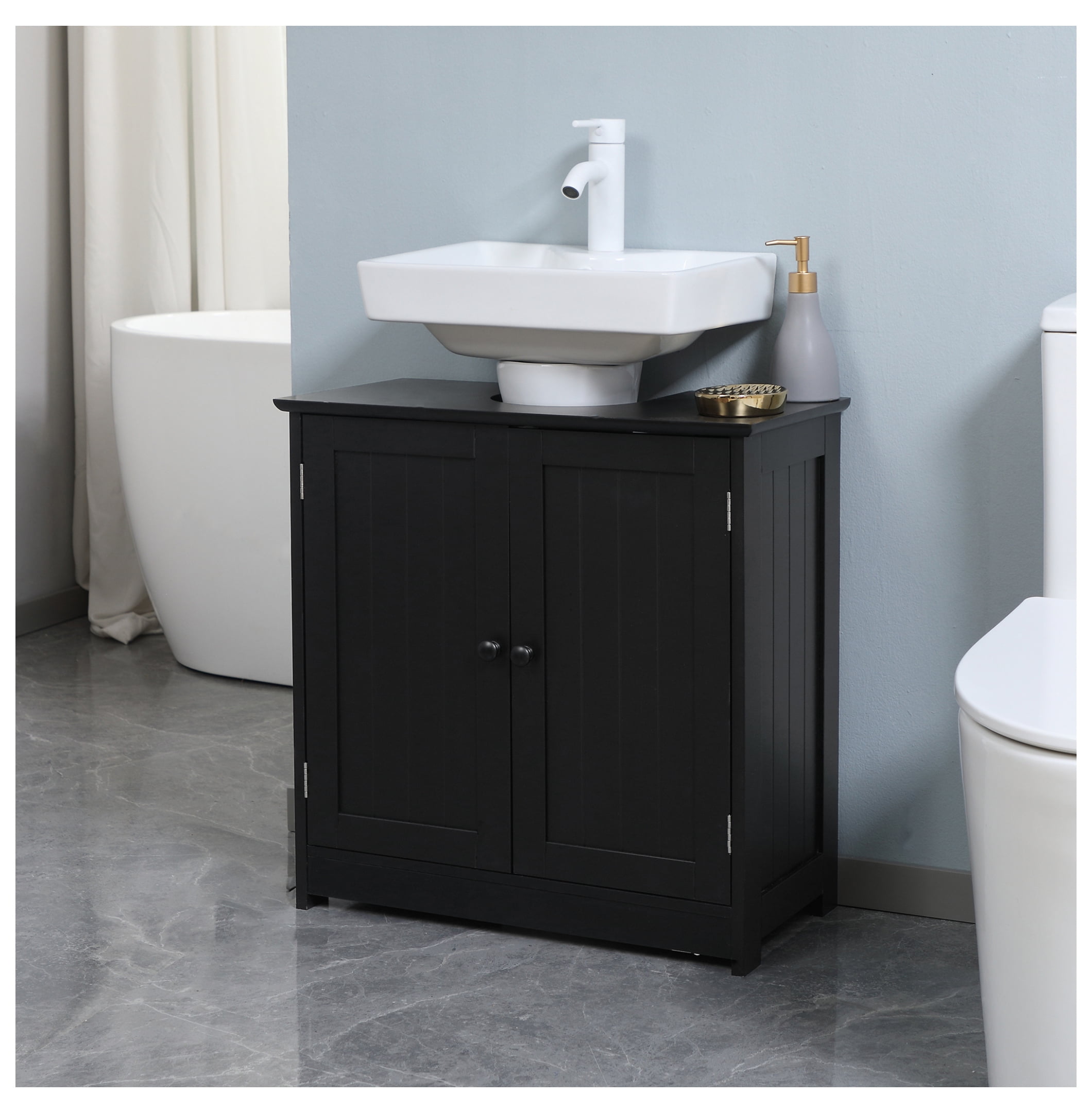 Studyli Bathroom Under Sink Vanity Cabinet Multipurpose Space Saver ...