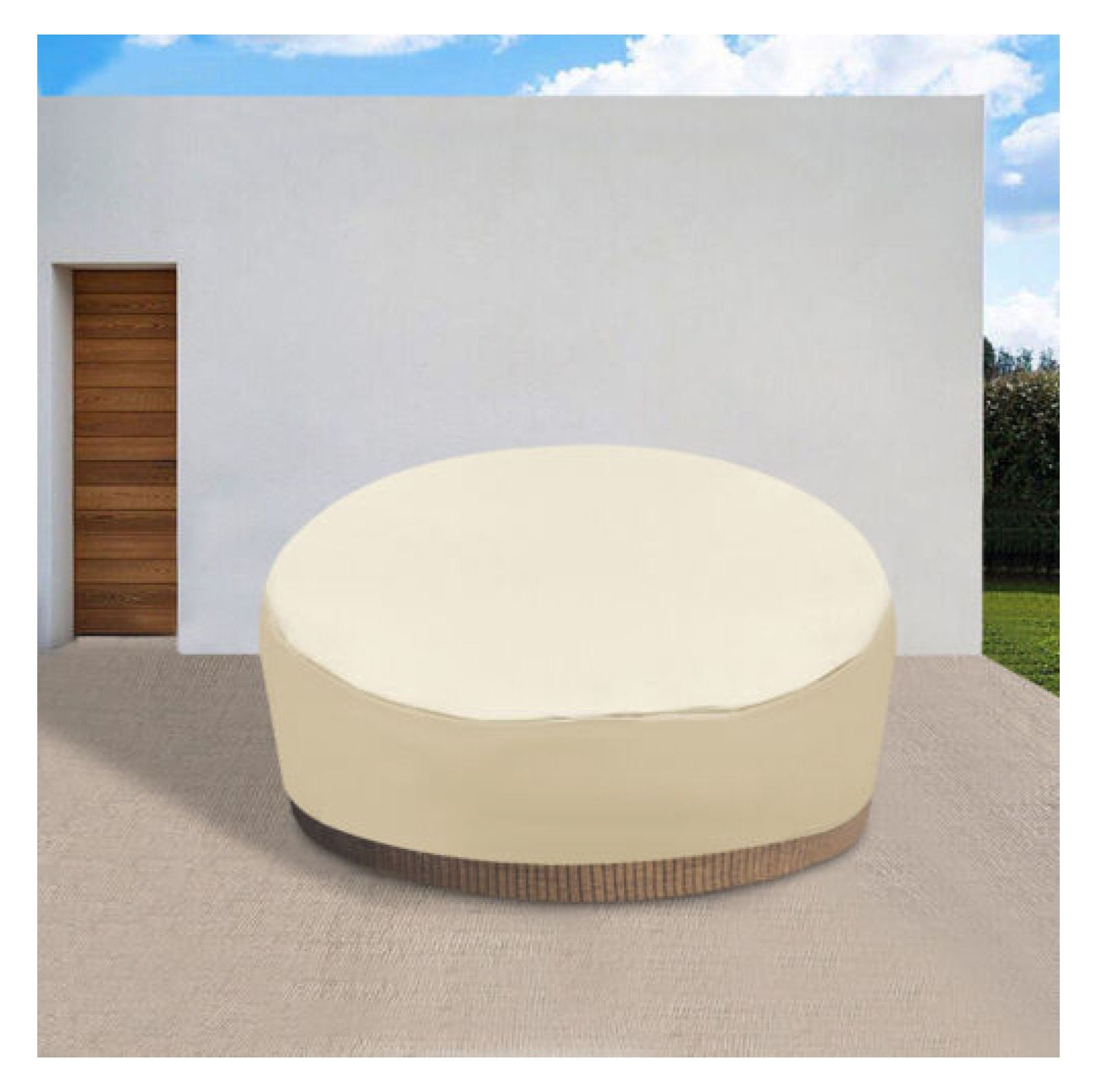 ‎Studyli Daybed Patio Covers Outdoor Waterproof, 75 inch Round UV-Anti ...