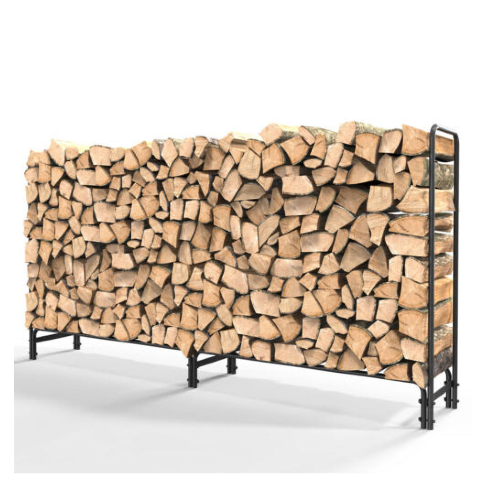 ‎Studyli Extra Large 8Ft Outdoor Firewood Rack Strong Metal Log Rack ...