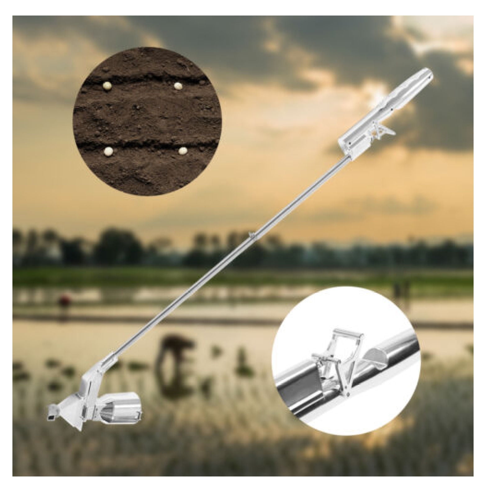 ‎Studyli Hand Held Manual Planter Vegetable Corn Beans Seeder Seedling ...