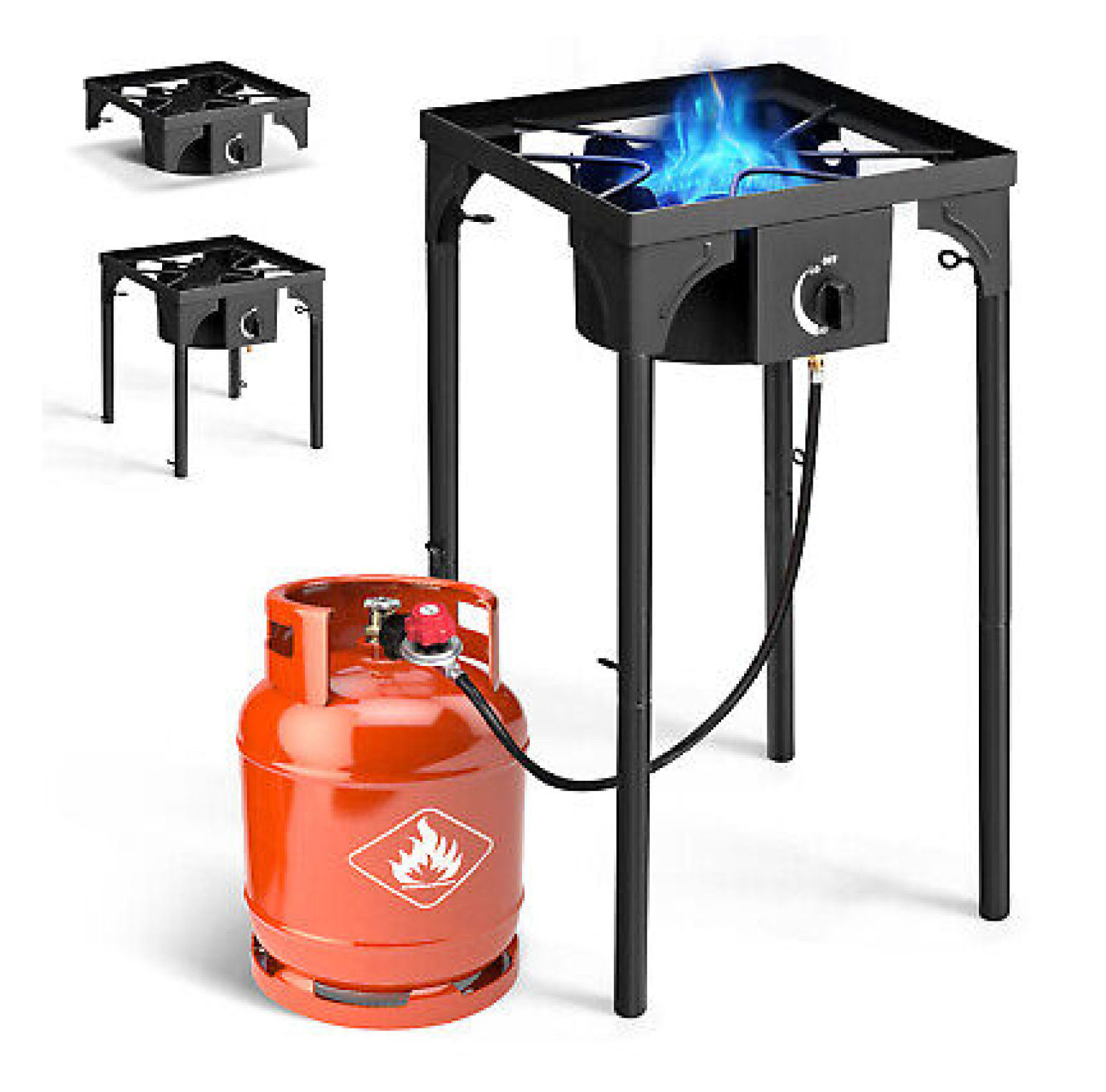 ‎Studyli Hot 75,000BTU Square Single Burner Liquid Propane Outdoor ...