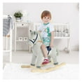 ‎Studyli Kids Rocking Horse Plush Ride on Horse Toddler Rocker for 36 ...