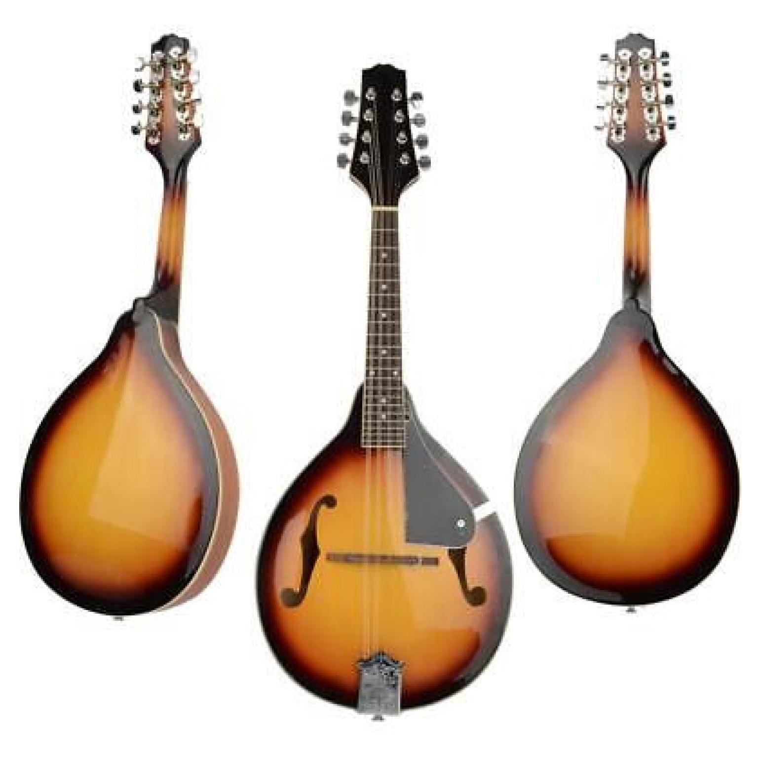‎Studyli New A- Mandolin 4 Pairs String Cambered Wood High Quality - Walmart.com