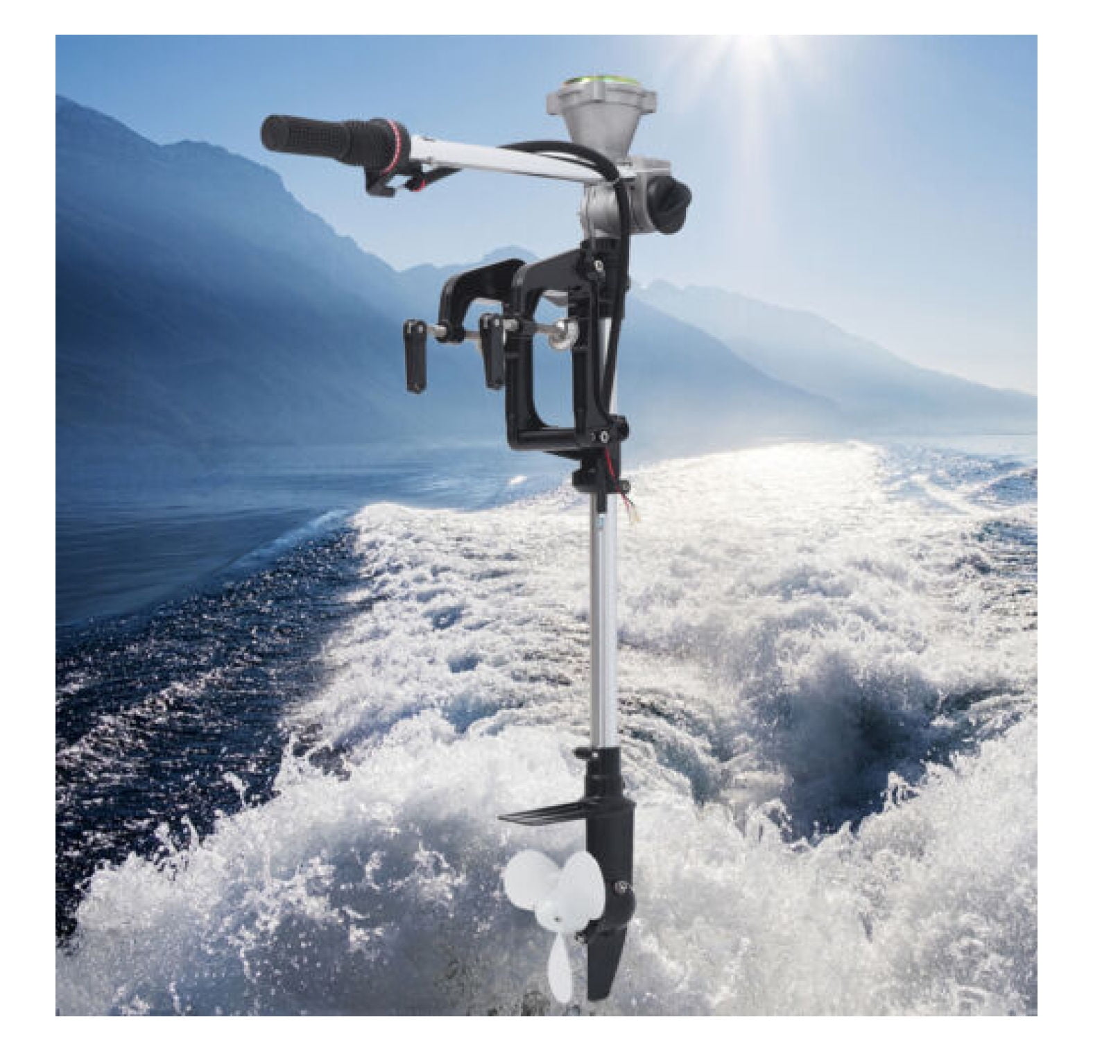 ‎Studyli Outboard Aft Fin Bracket Three-Blade Propeller 20CM w/ Control ...