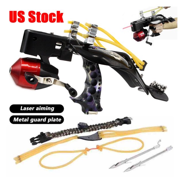 ‎Studyli Pro Hunting Slingshot Laser Catapult Fishing Shooting Bow ...