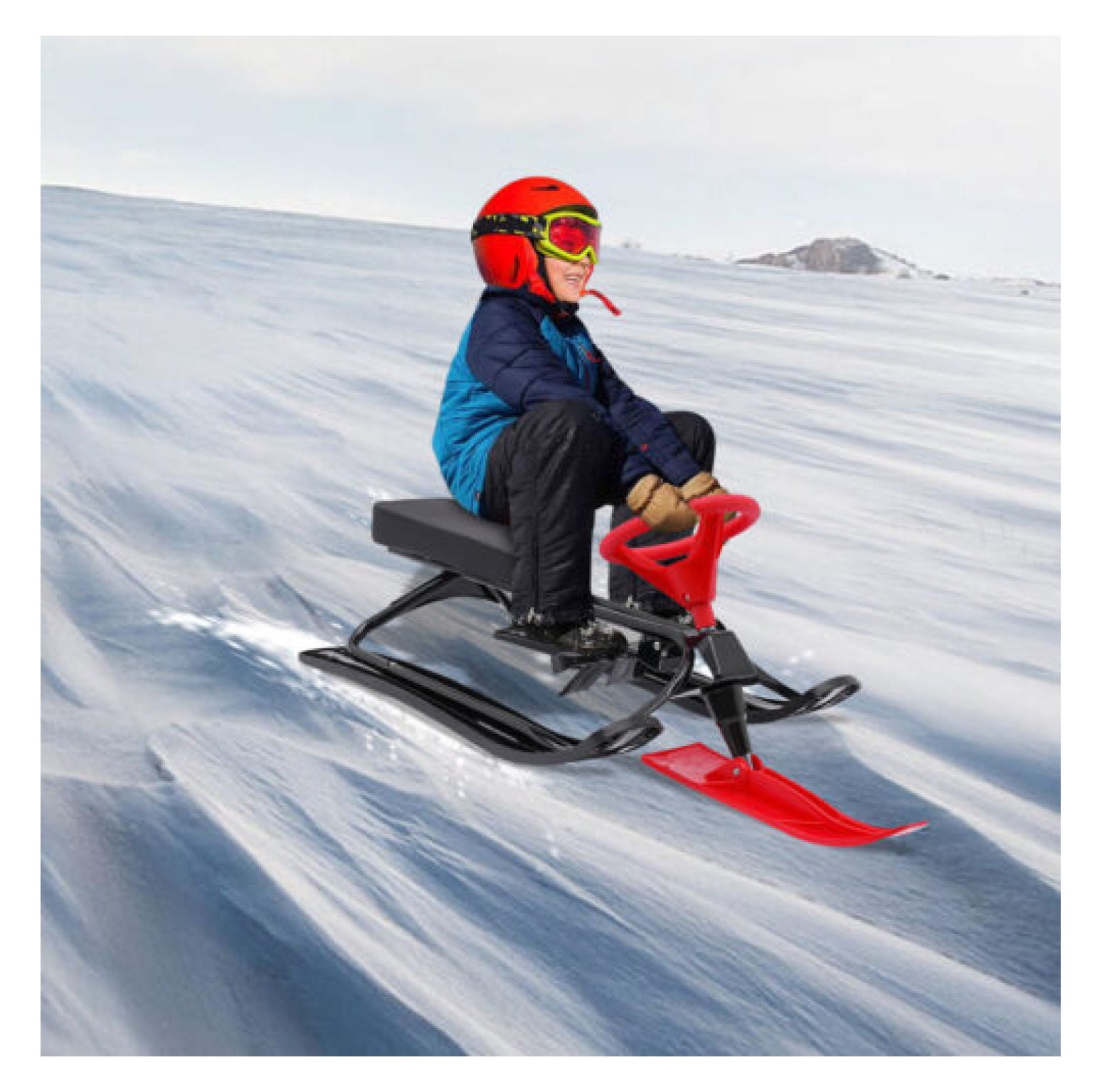 ‎Studyli Snow Racer Sled,Winter Sport Ski Sled Slider Board with ...