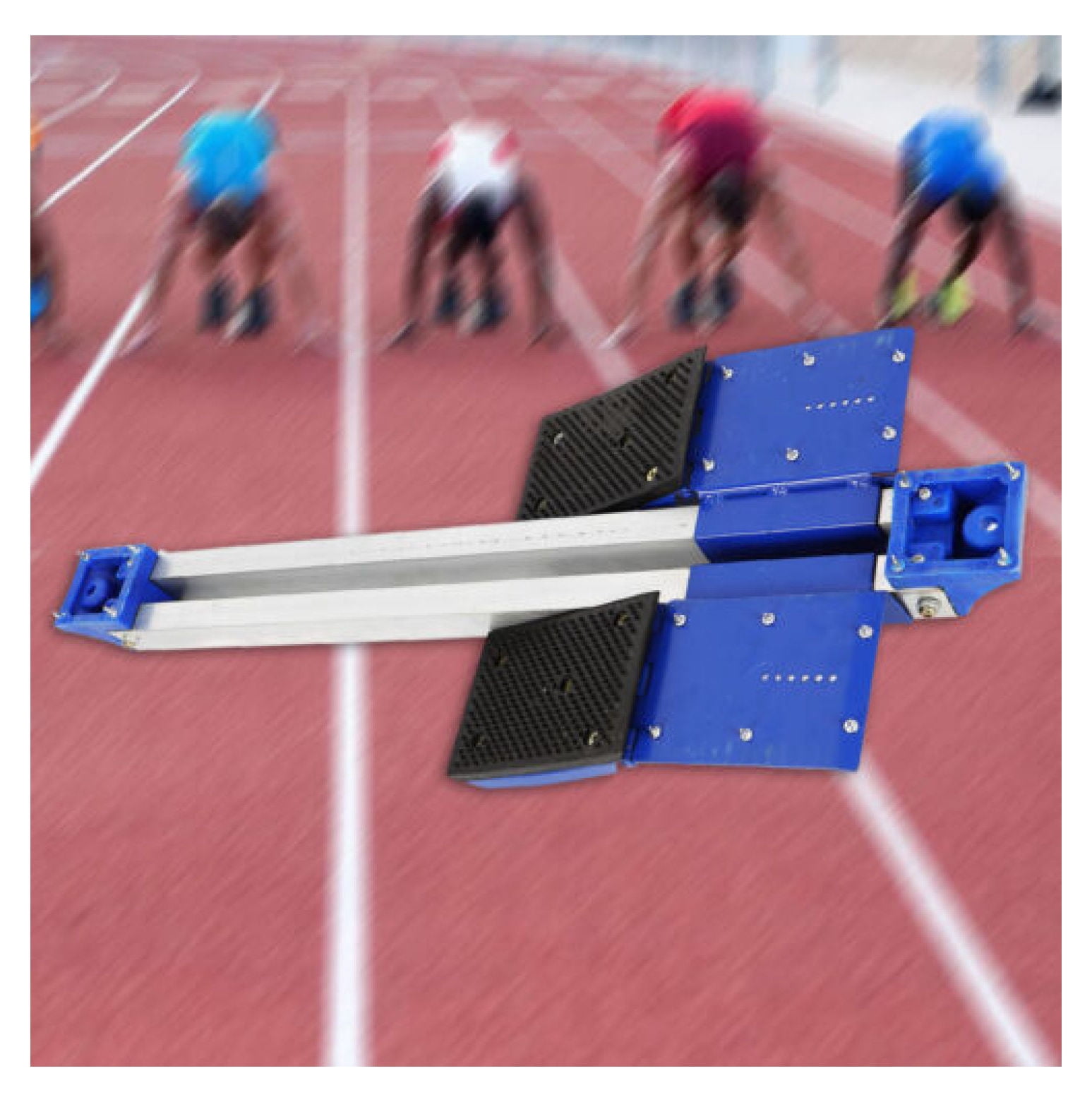 ‎Studyli Starting blocks track and field Sports natural metallic and ...