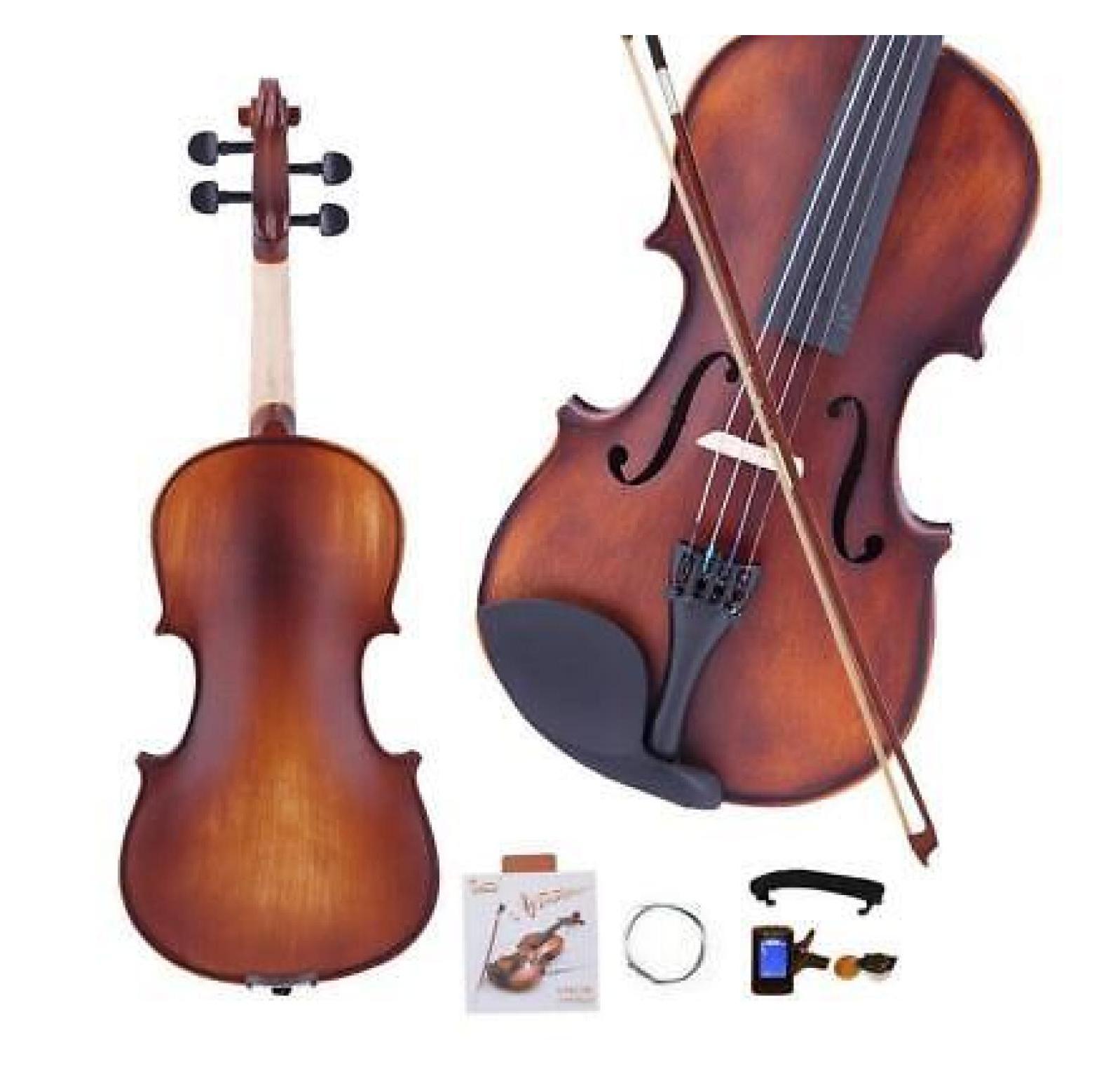 ‎Studyli ‎Studyli 4/4 Solid Matte Spruce Wood Natural Violin Fiddle Kit ...