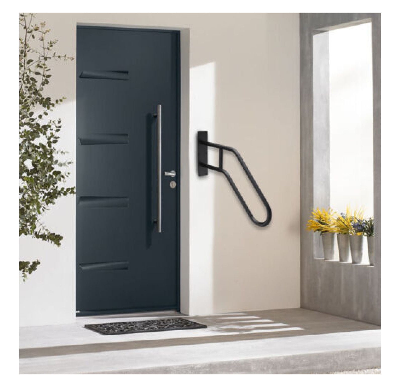 ‎Studyli Wall Mounted Hand Rails Non-slip Grab Bars Outdoor Handrails ...