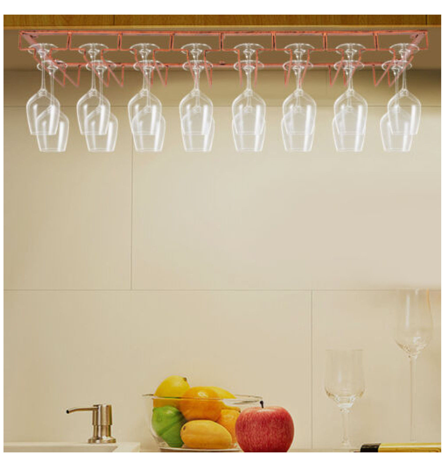 ‎Studyli Wine Glass Hanging Shelf Wine Rack Restaurant Wine Holder Rack ...