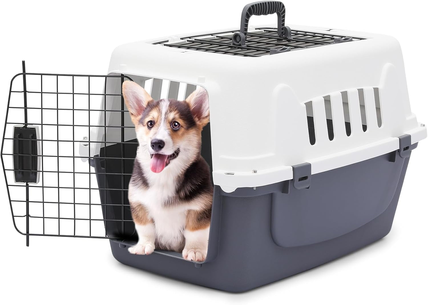 ‎Studyli-zy 23 Inch Dog Carriers with Detachable Wheels, Durable Hard ...