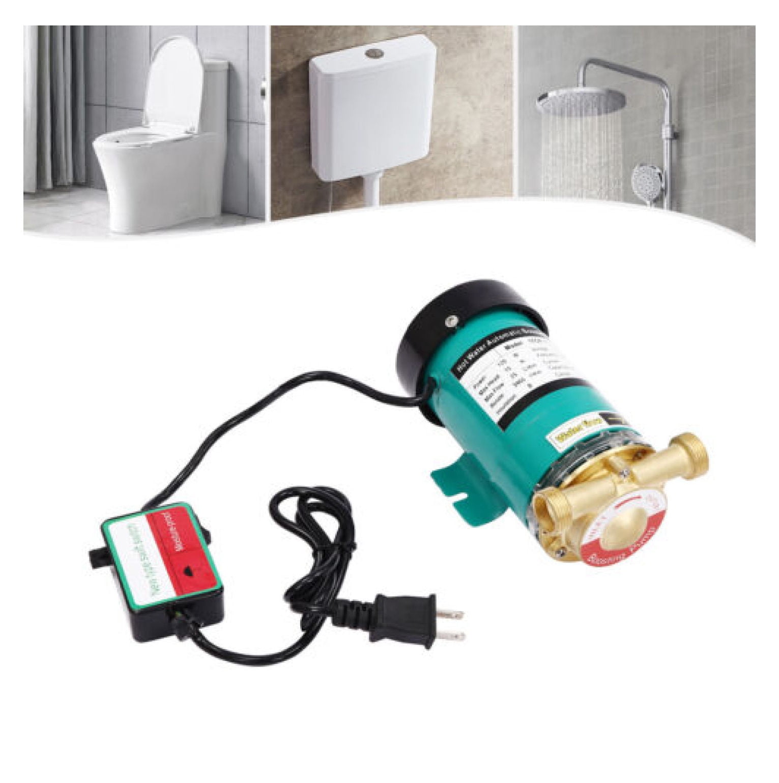 ‎Studyli120W 115V Household Shower Booster Pump Automatic Water ...