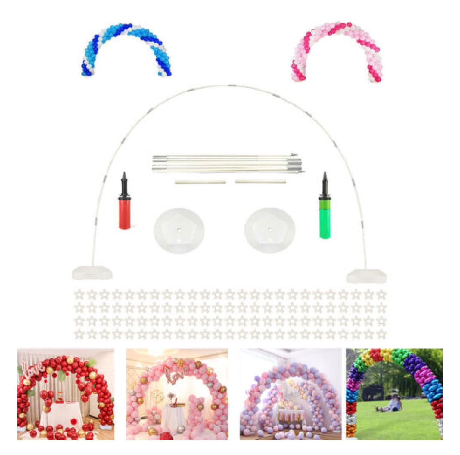 ‎Studyli13FT Tall Wide Adjustable Balloon Arch Stand with Water ...
