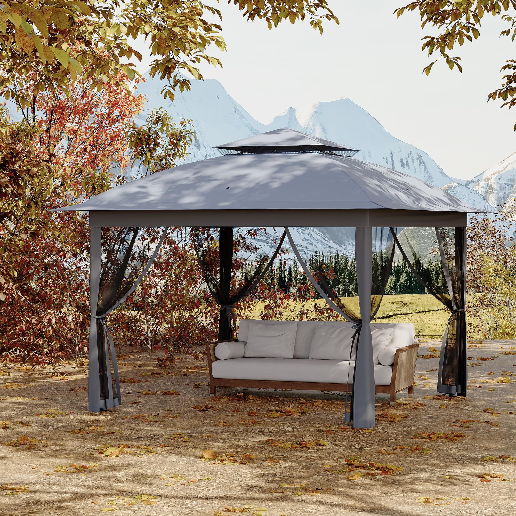 Studyset 11x11 Pop Up Instant Gazebo Tent for Backyard,Gazebo With ...