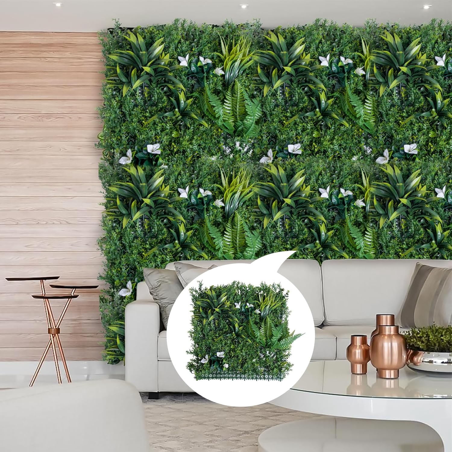 Studyset 12pcs 20''x20'' Artificial Grass Wall Panels For Indoor And ...