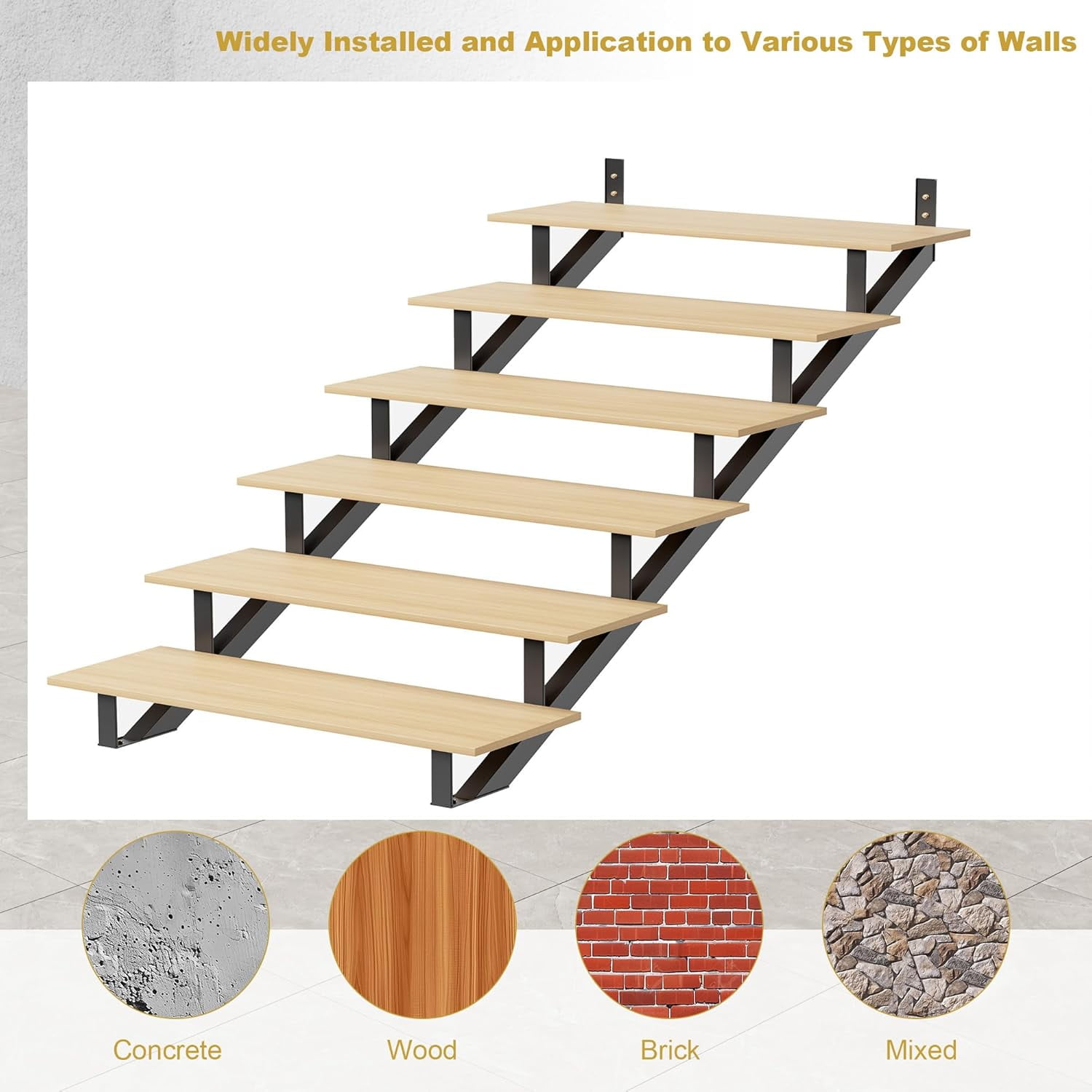 Studyset 2 Pack Steel Stair Riser,1 Step Stair Stringer for Deck Height ...