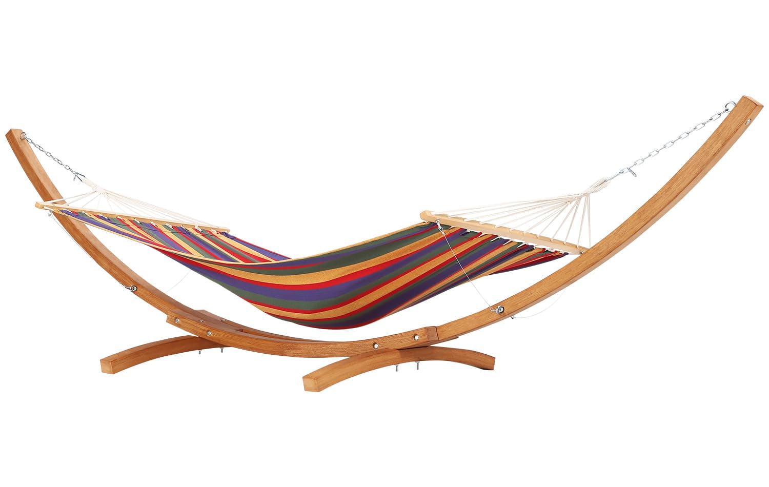 Studyset Curved Wood Hammock Stand Only,Wooden Hammock Stand for ...