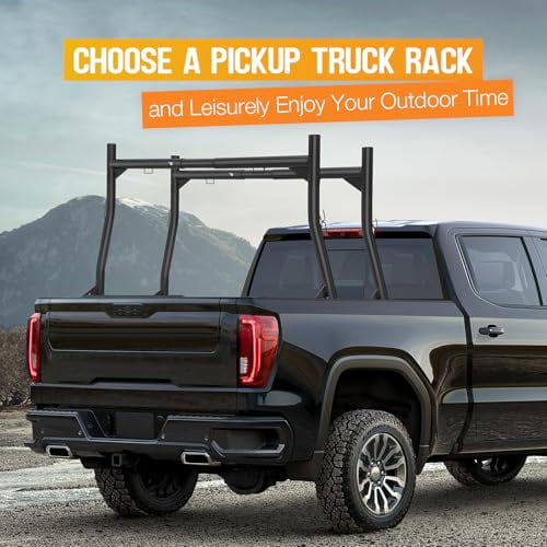 Studyset Extendable Steel Truck Ladder Racks - Adjustable Heavy-Duty ...