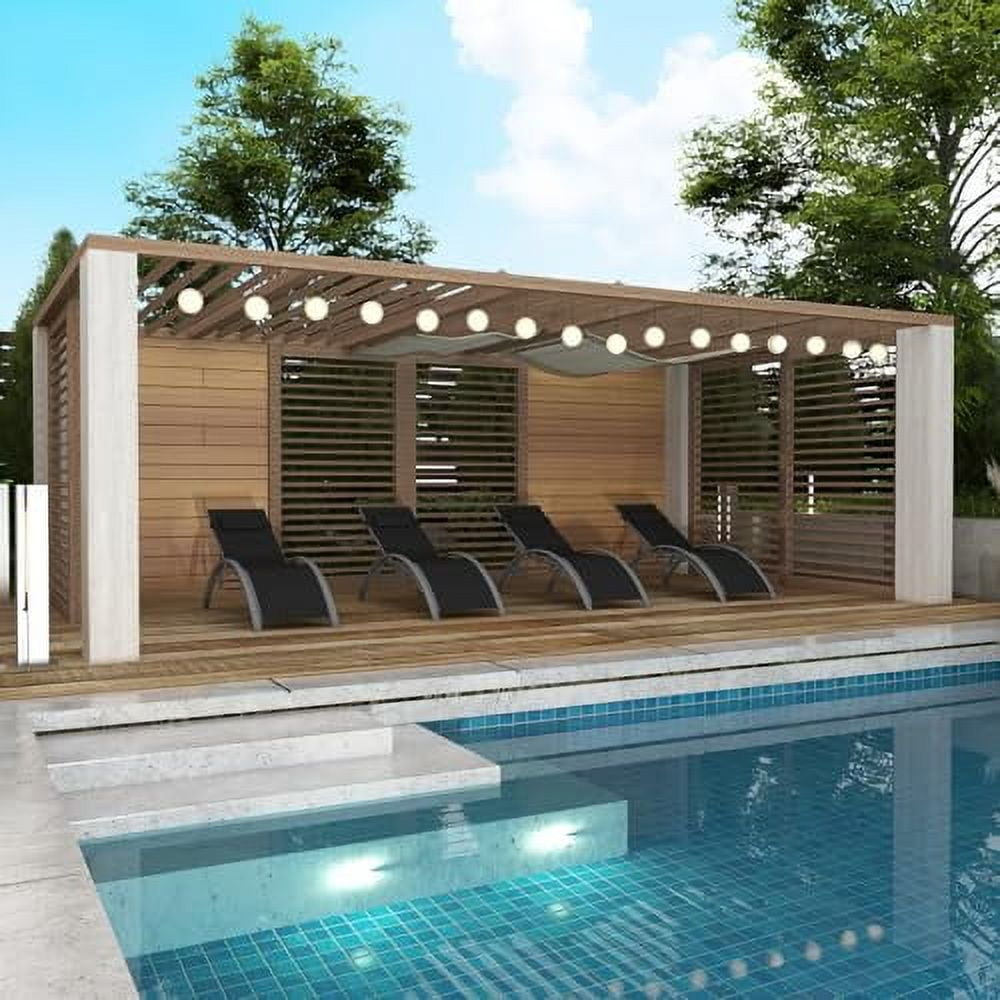 Studyset Patio Chaise Lounge Set of 2 - Aluminum Outdoor Pool ...