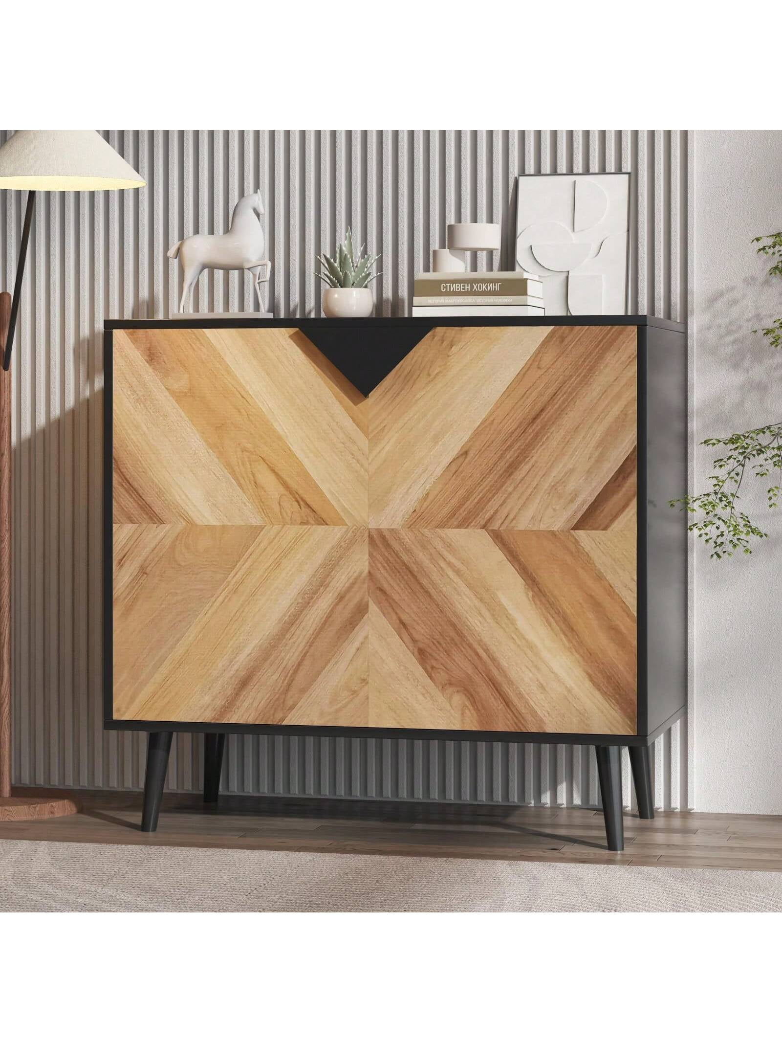 Studyset Sideboard Cabinet,31.5 Inch Storage Cabinet With Shelf & Doors ...