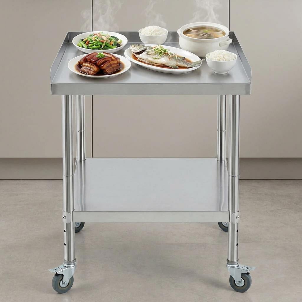 Studyset Stainless Steel Baking Table With Undershelf, NSF Commercial ...