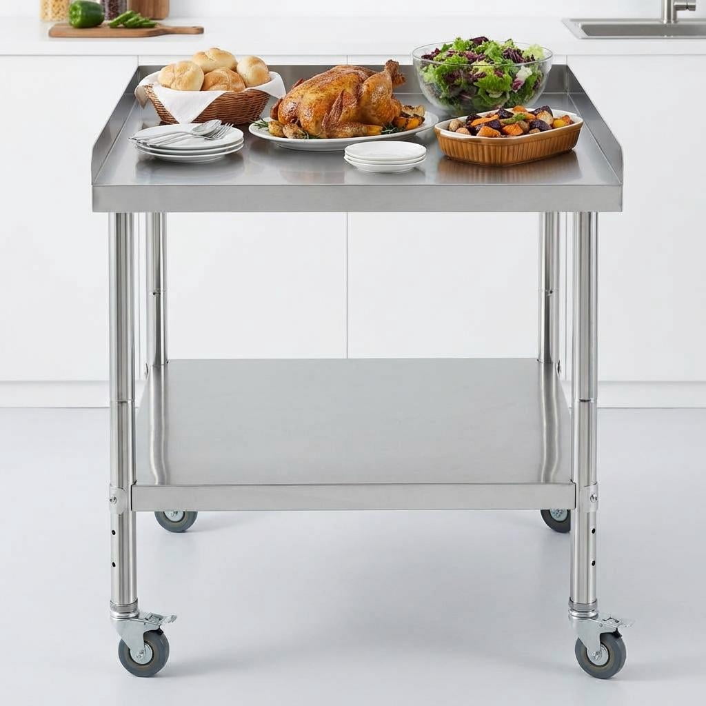 Studyset Stainless Steel Baking Table With Undershelf, NSF Commercial ...