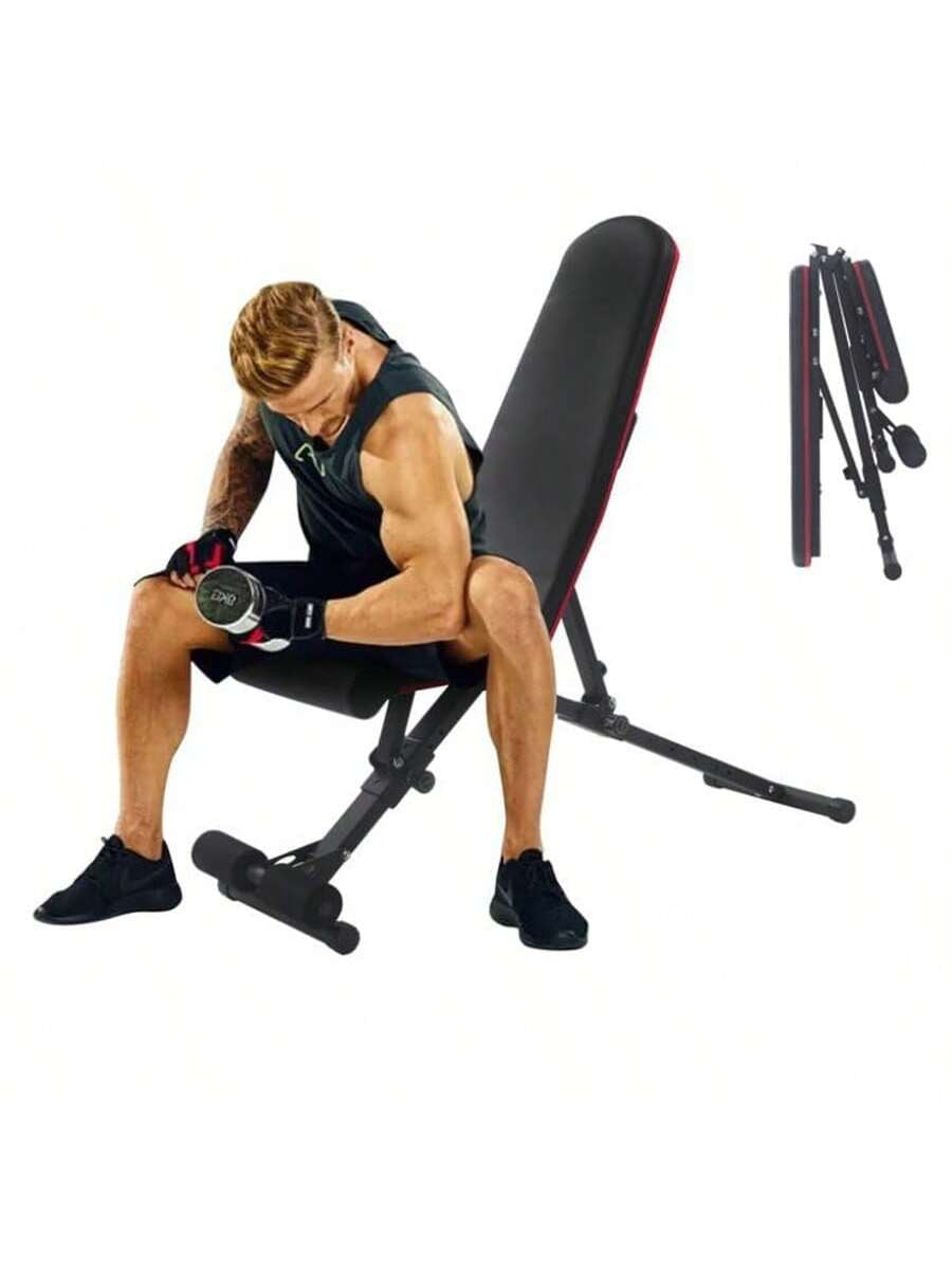 Studyset Weight Bench,Foldable Workout Bench For Home Gym,Adjustable ...