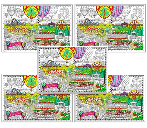 Stuff2Color Balloon Festival (5 Pack Bundle) Giant Coloring Poster ...