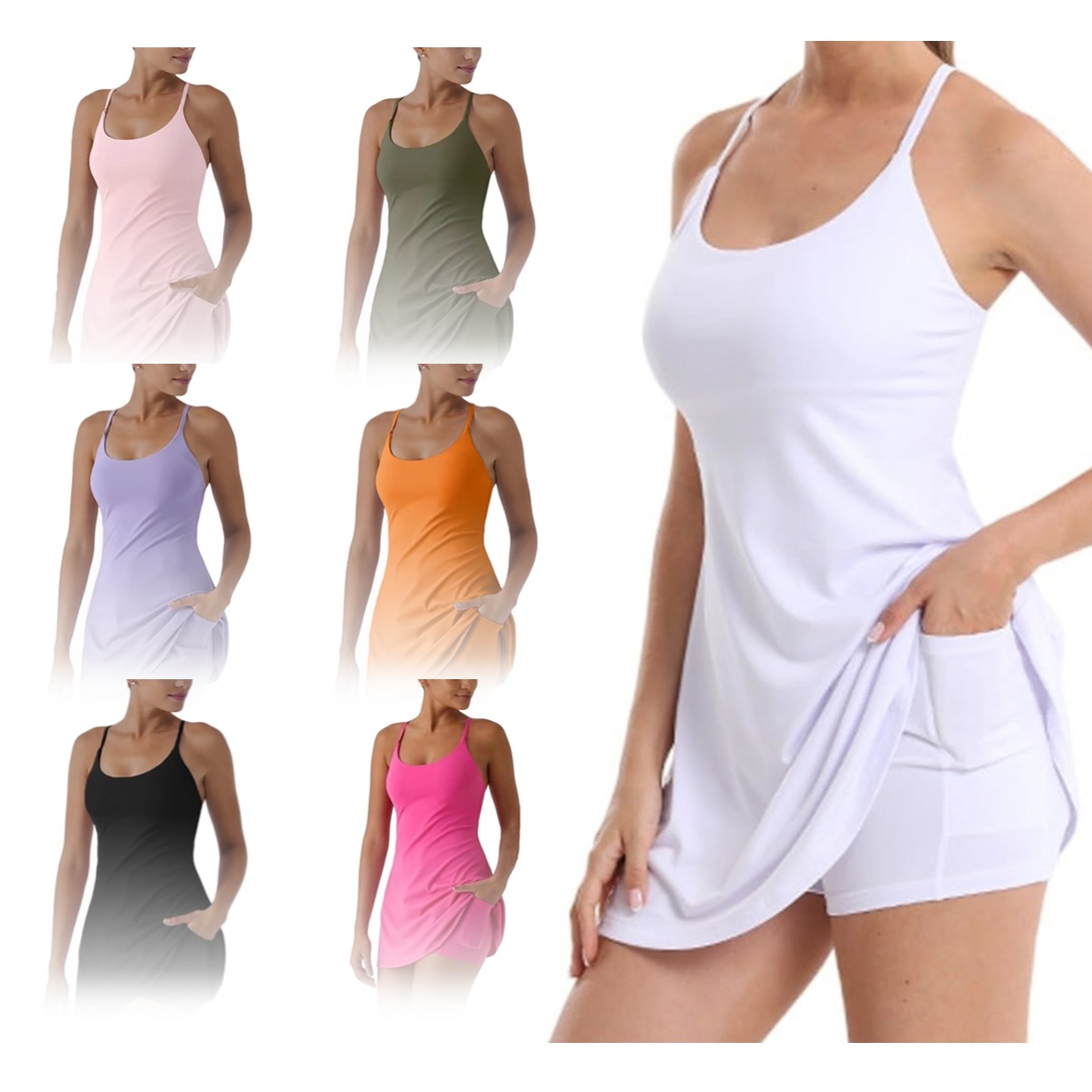 Stuffdatas The Ultimate Tummy Control Backless Active Dress -Made for ...