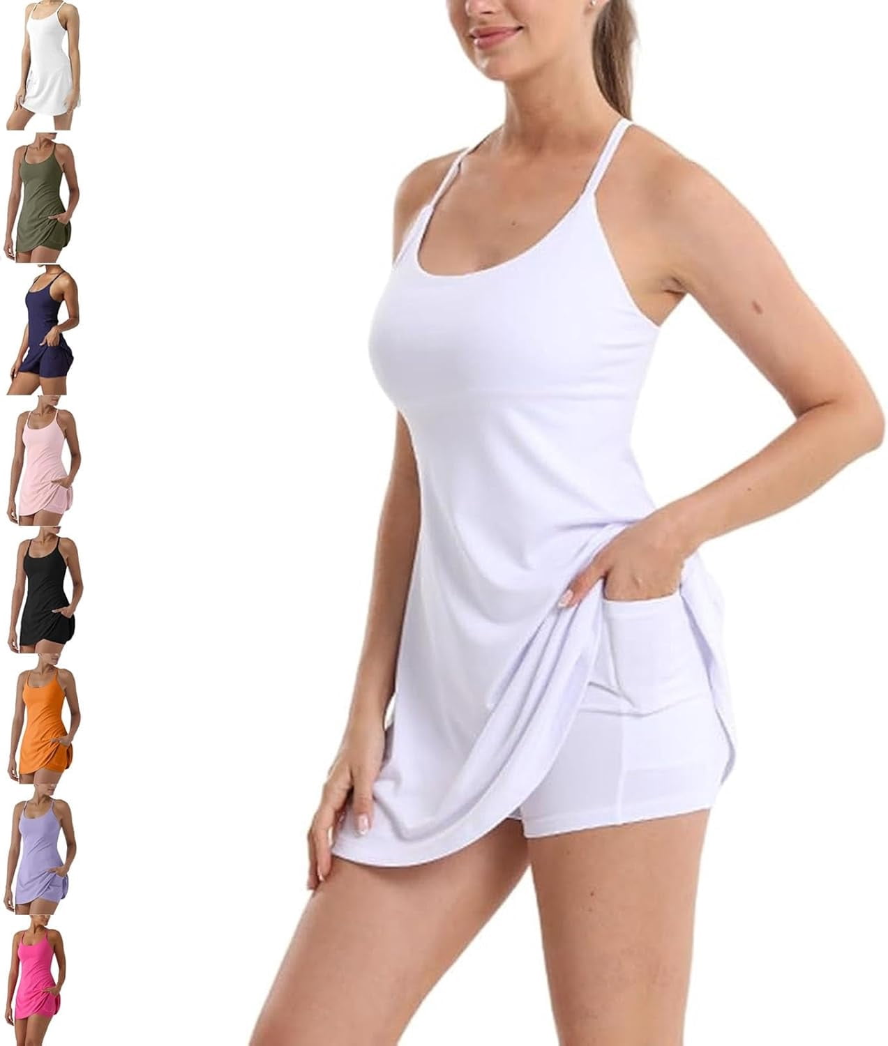 Stuffdatas The Ultimate Tummy Control Backless Active Dress -Made for ...