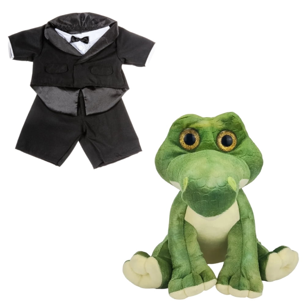 Plush Gear Alligator 16" Plush Toy in Tuxedo Stuffed Animal Soft Cuddly ...