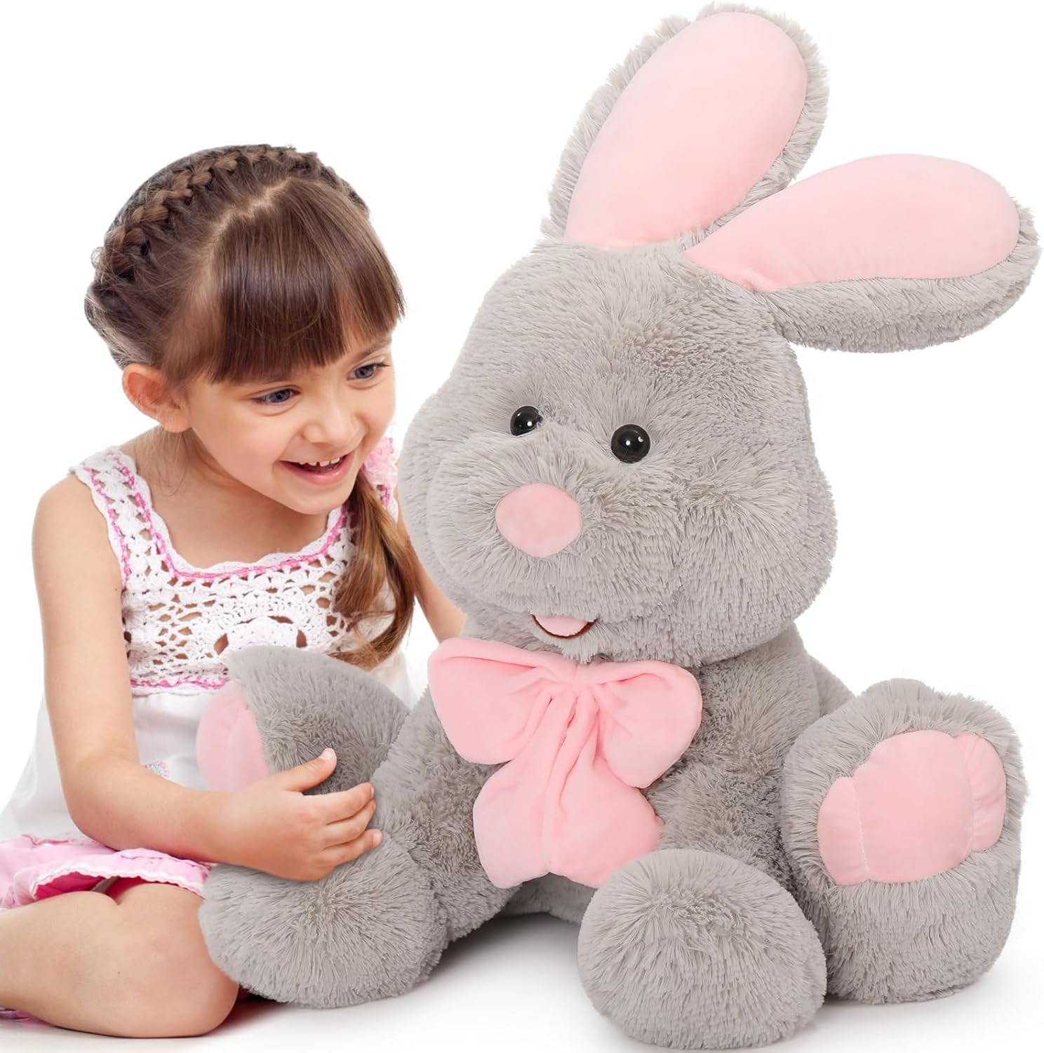 Stuffed Animal Easter Rabbit Toy Plush, Animal Pillow for Children, 19. ...